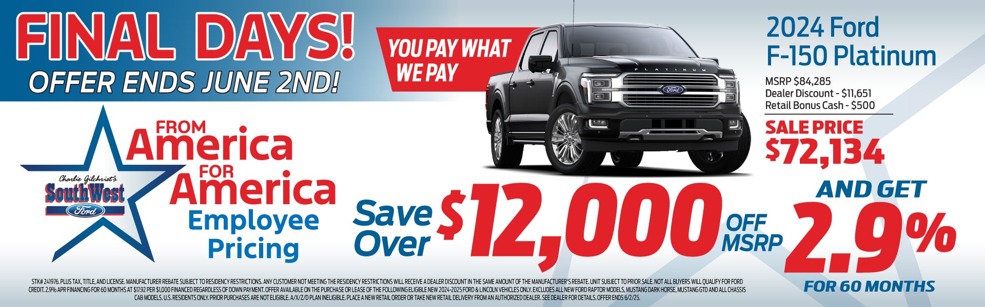 Ford Dealership in Weatherford TX | Serving Weatherford and Mineral ...